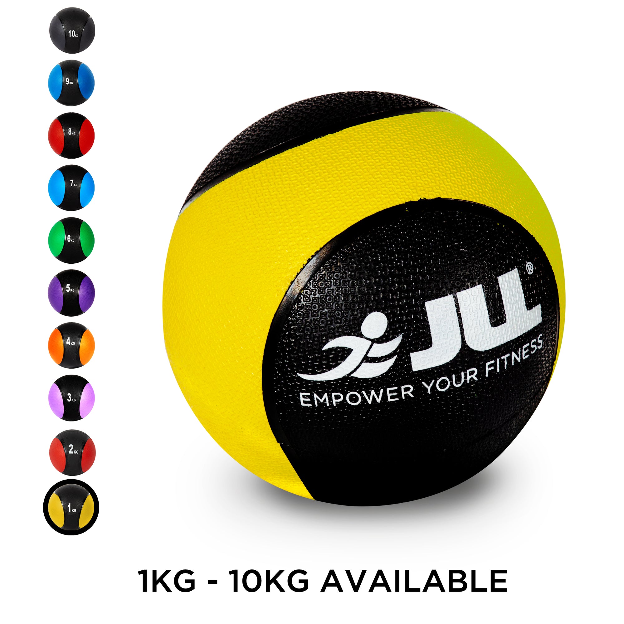 JLL Fitness Medicine Balls 1kg to 10kg
