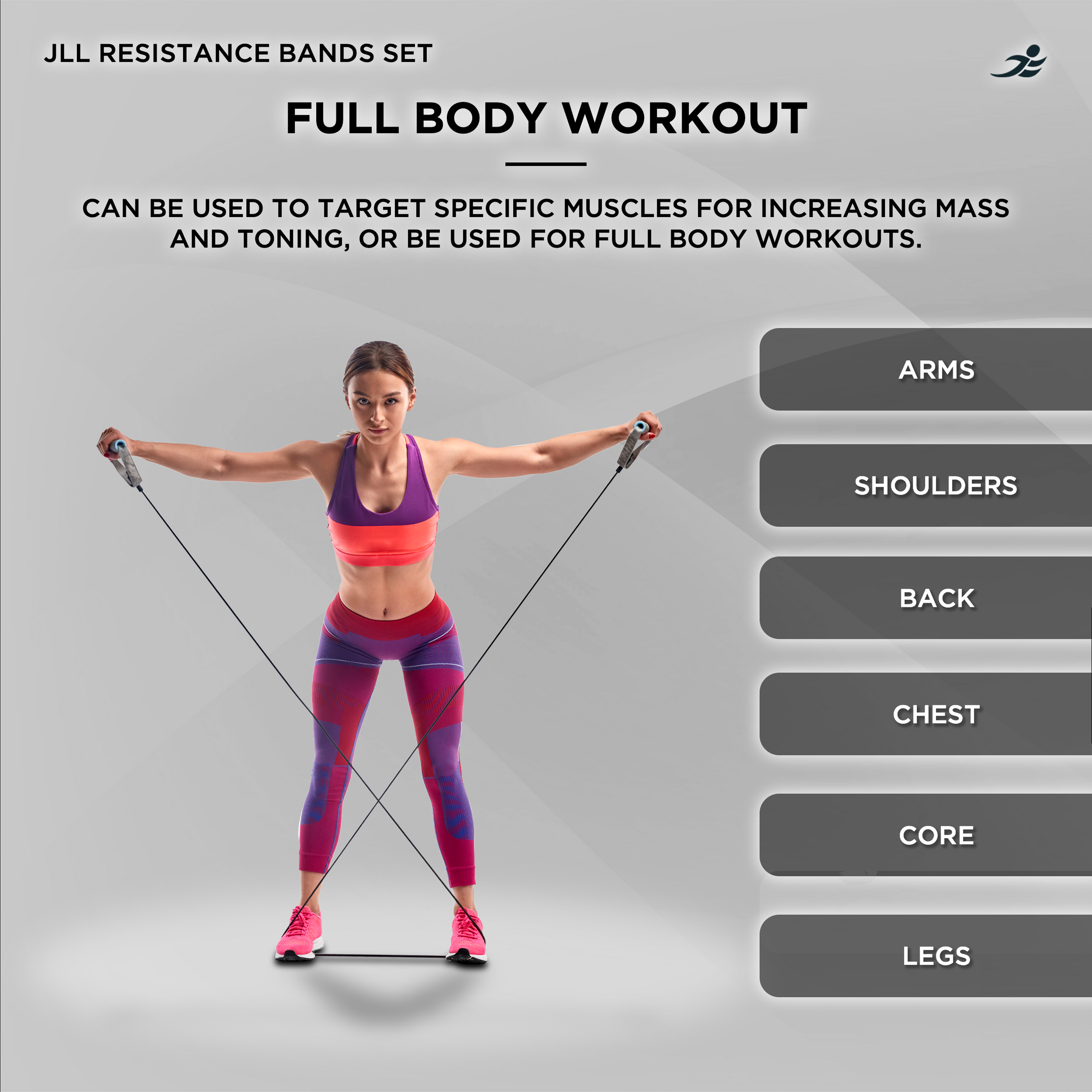 JLL Stackable Resistance Band Set