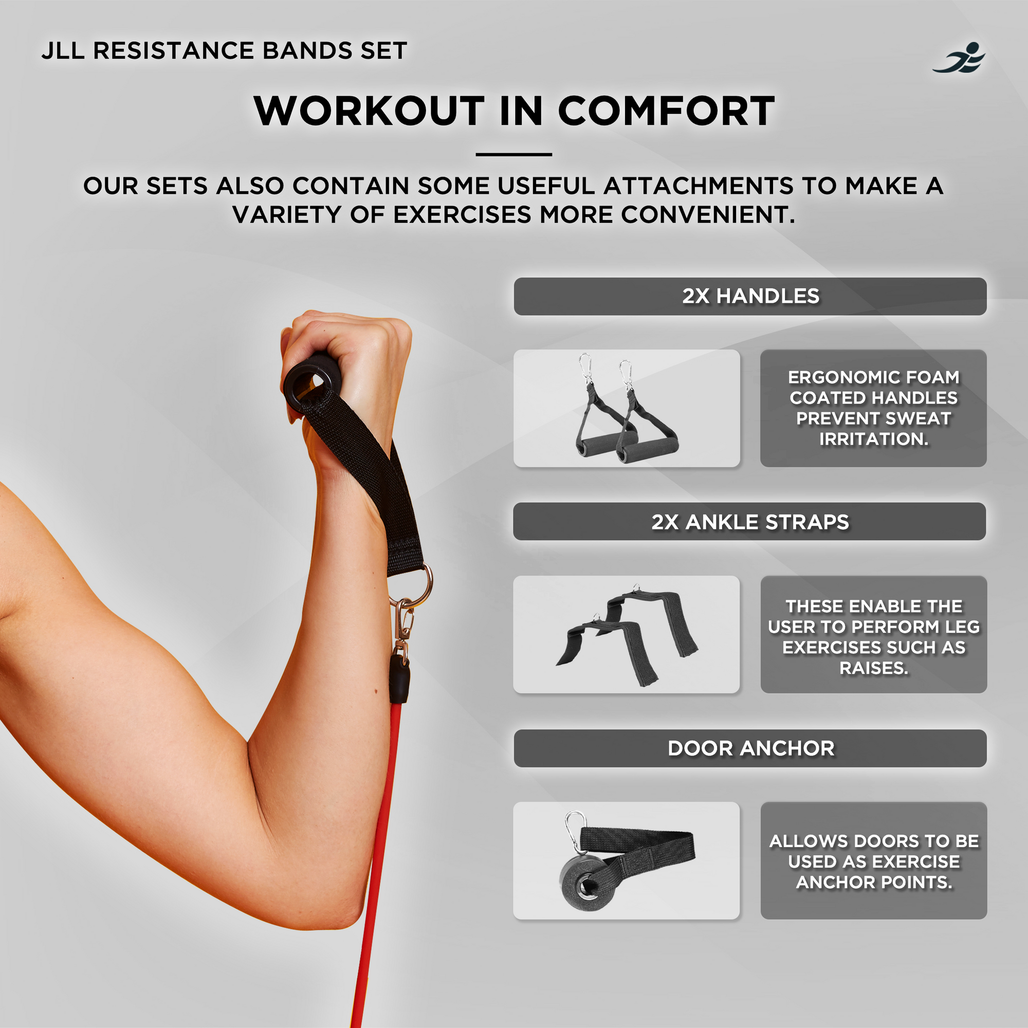 JLL Stackable Resistance Band Set