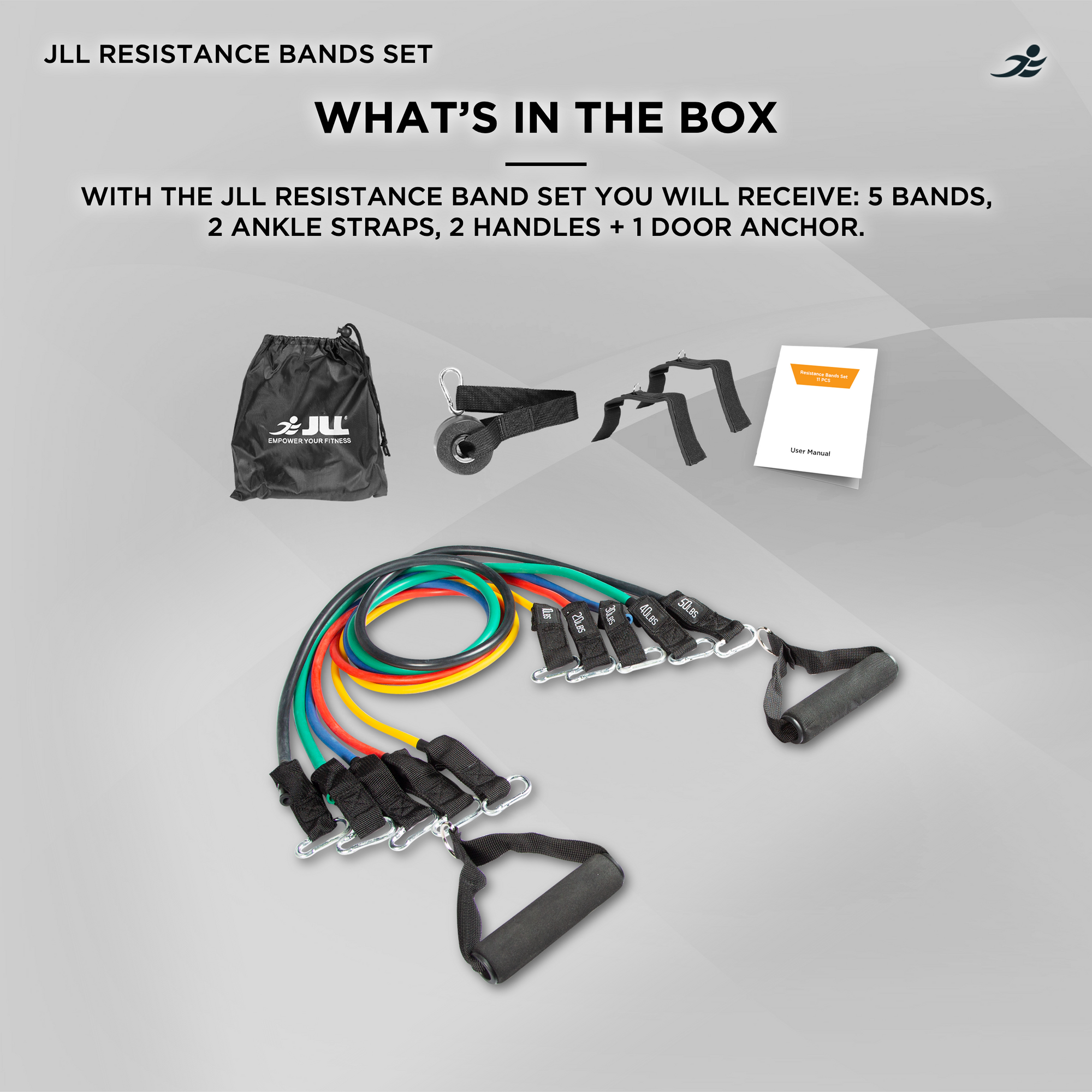 JLL Stackable Resistance Band Set